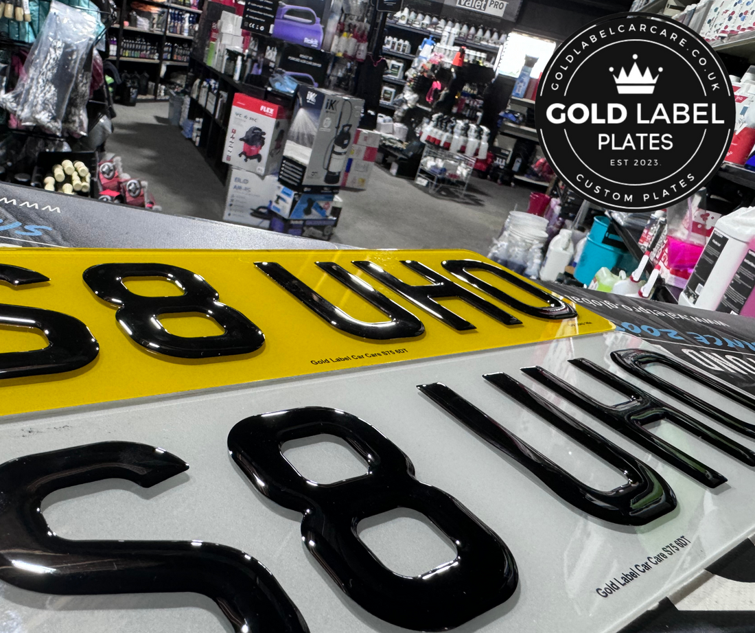 3D Gel | Customise Your Plates – Gold Label Number Plates